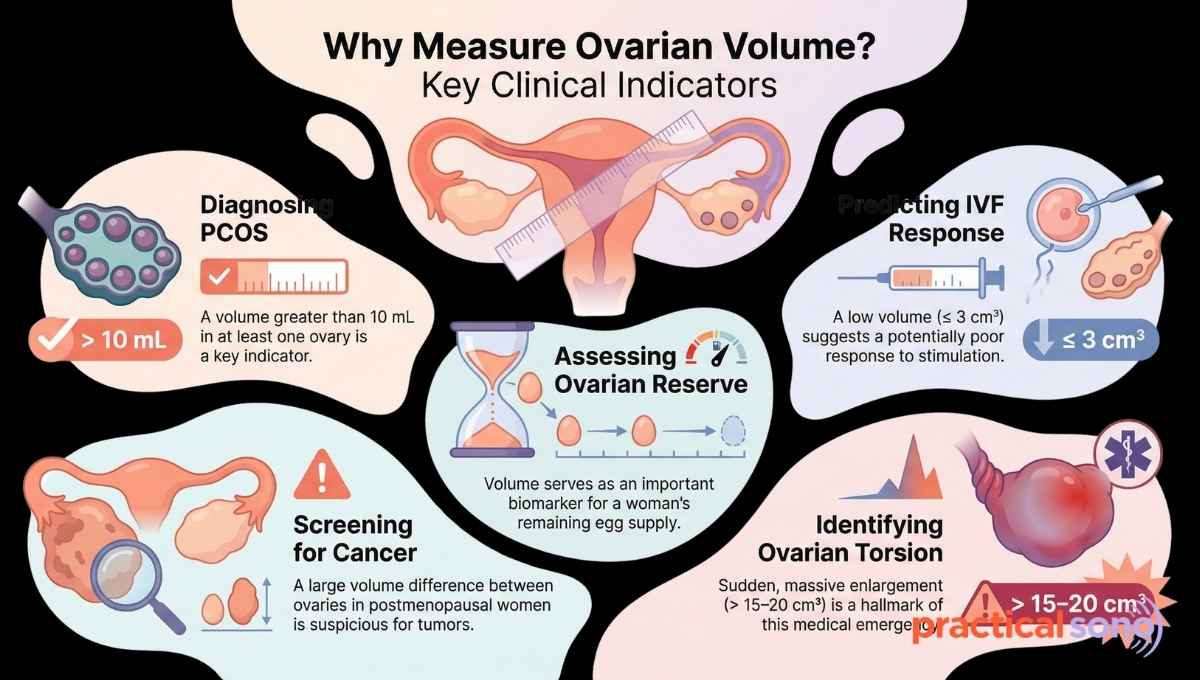 Ovarian Volume Measurement Ultrasound (Standard Technique) - Practical Sono